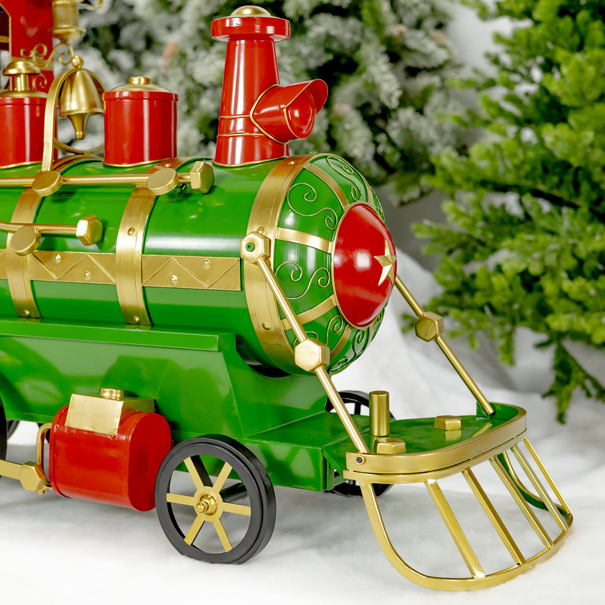 Zaer Ltd International 5.85ft. Long Medium Ant. Bronze Iron Train "Blessed Bullet" | Wayfair